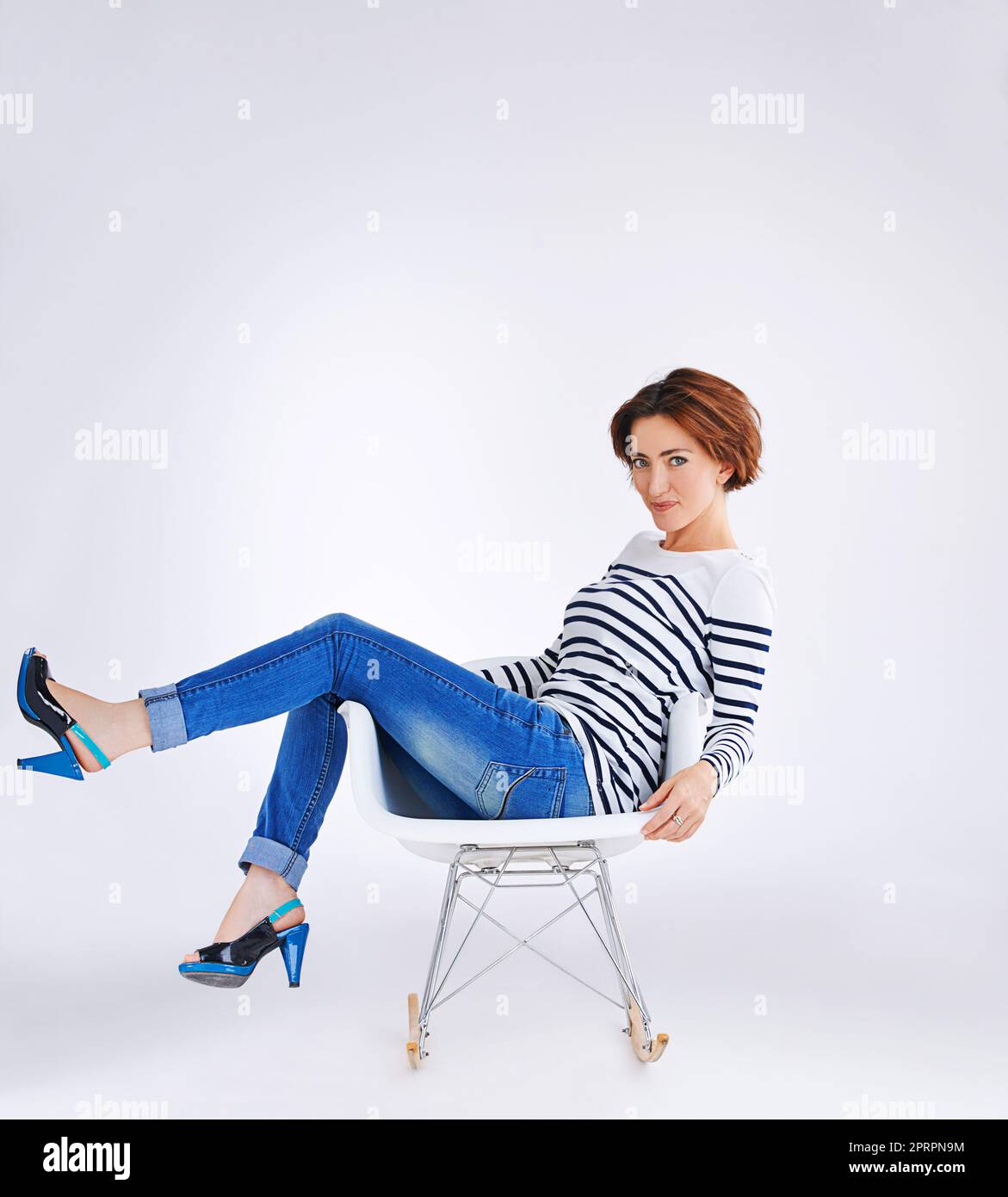 Keep it cool, keep it casual. Studio portrait of a young woman posing ...