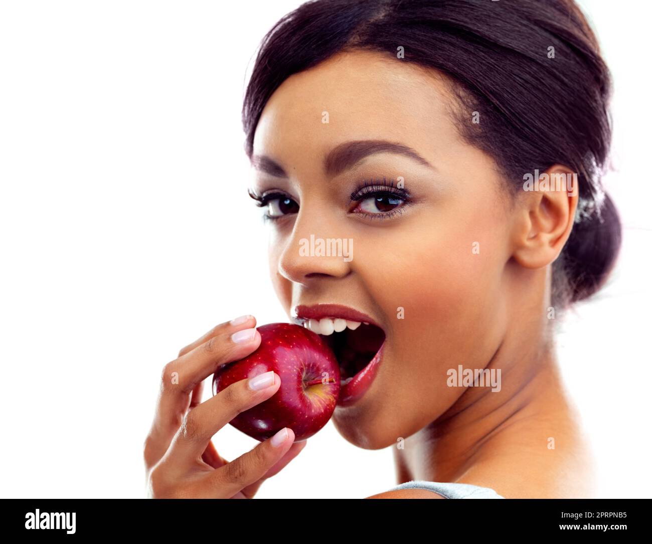 Sexy Woman Biting Apple