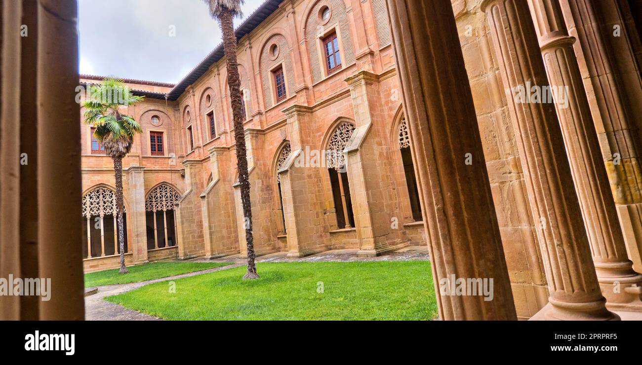 Plateresque Style Cloister, Monastery of Santa María la Real of Nájera ...