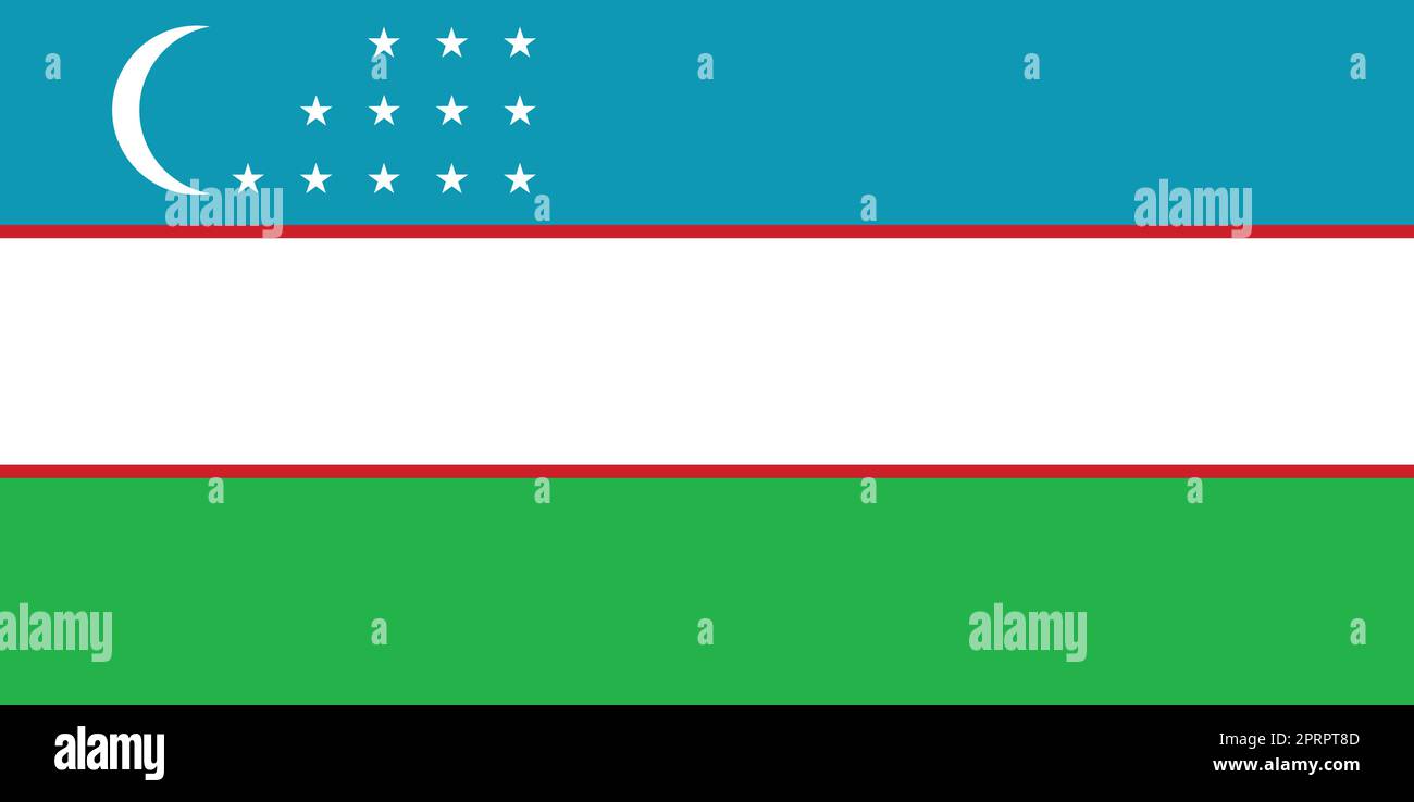 Uzbekistan National Flag Stock Vector Image & Art - Alamy