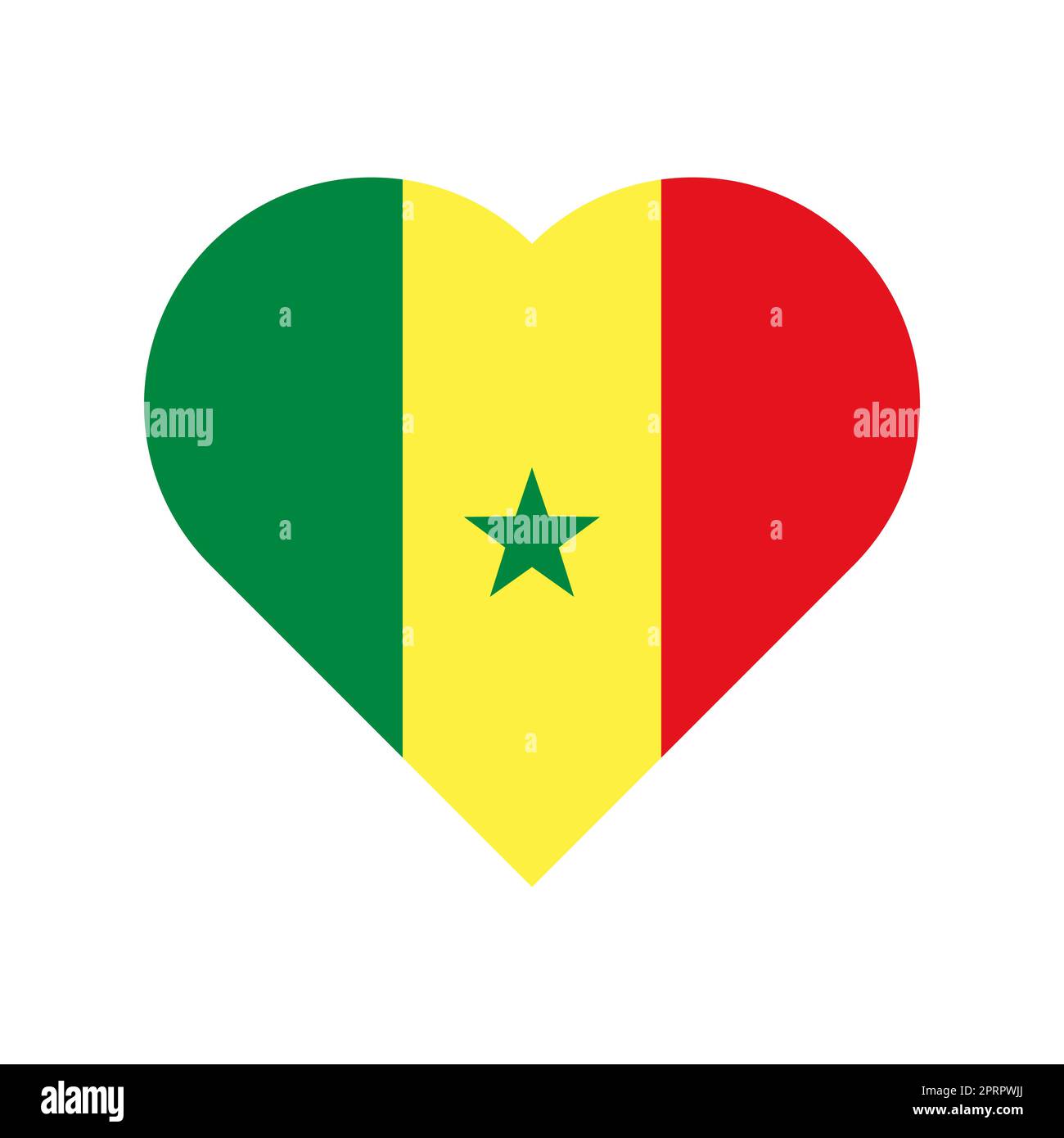 Senegal vector flag heart on white background Stock Vector Image & Art ...
