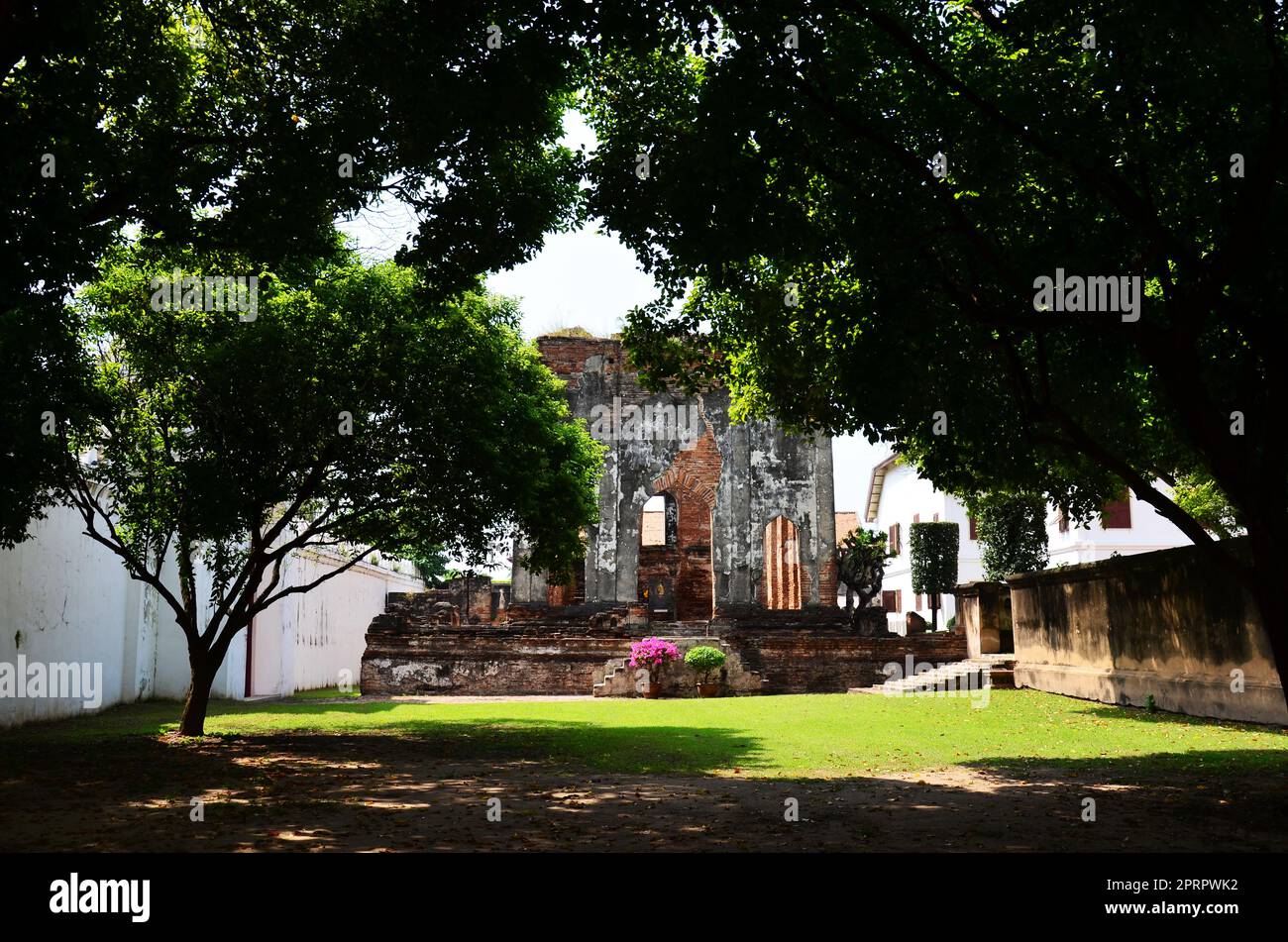 Ancient ruins buildings and antique architecture Dusit Sawan Thanya ...