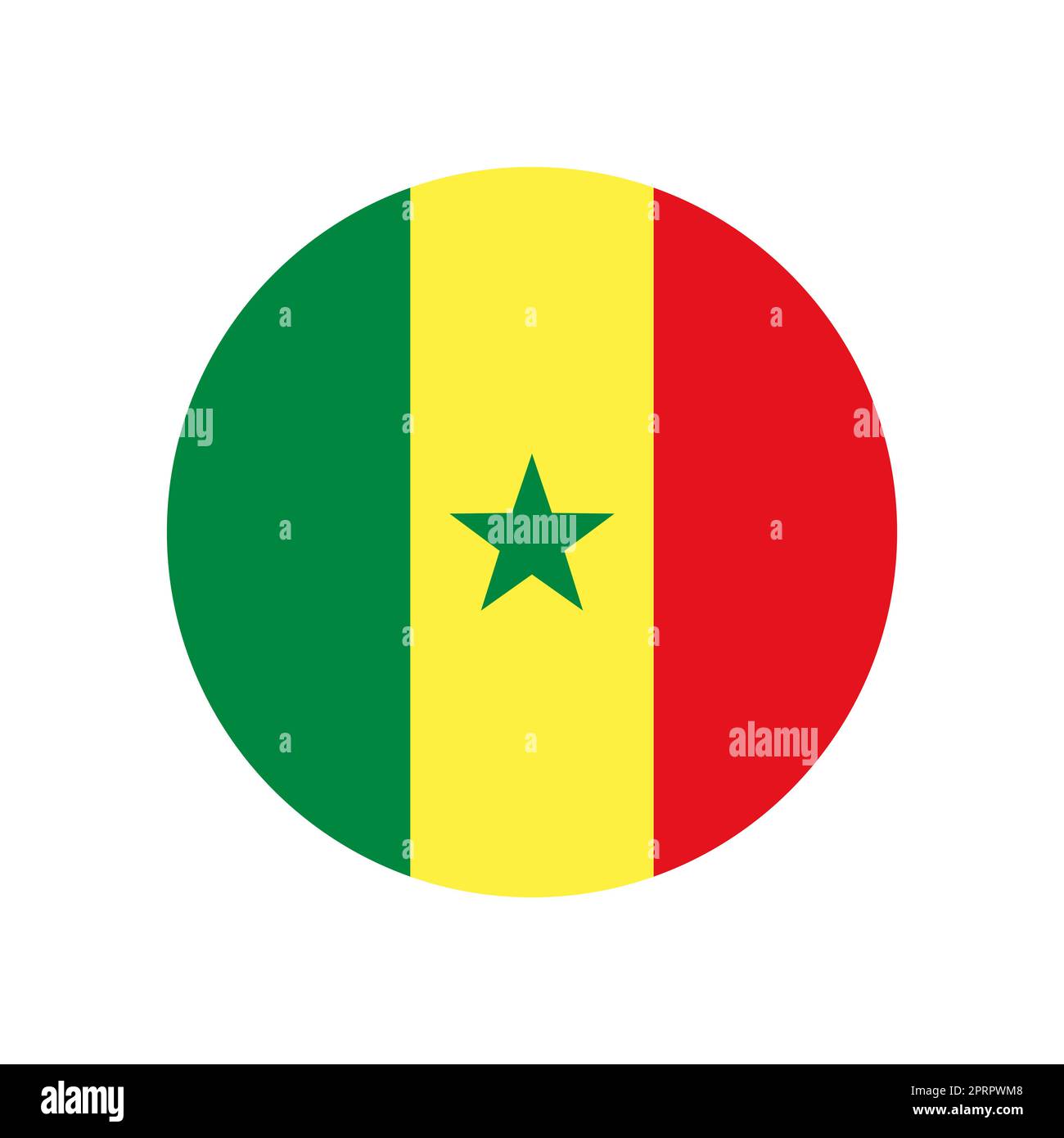 Senegal vector flag circle on white background Stock Vector Image & Art ...