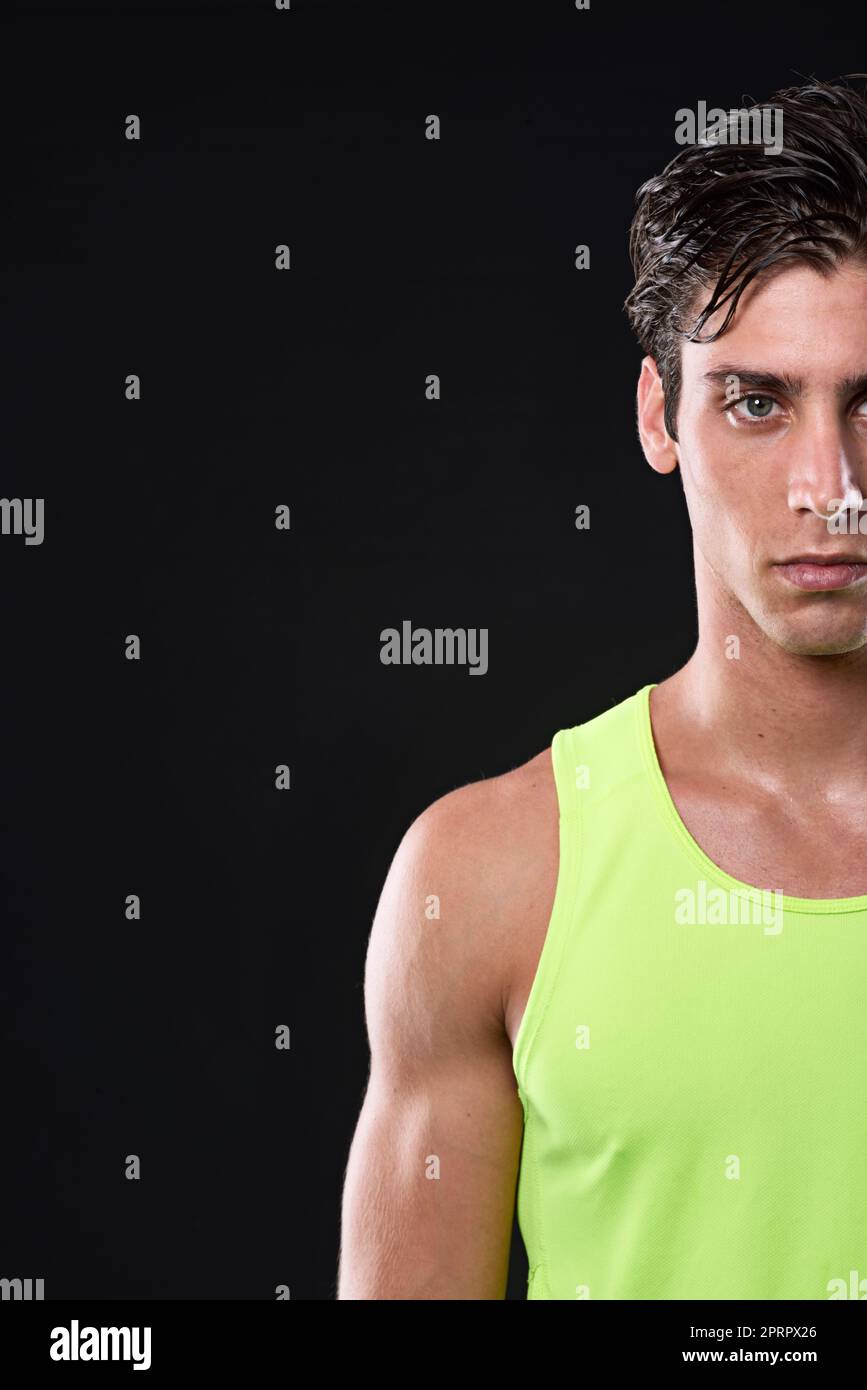 Handsome muscular fit young man hi-res stock photography and images - Alamy