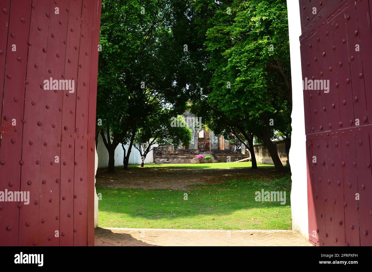 Ancient ruins buildings and antique architecture Dusit Sawan Thanya ...