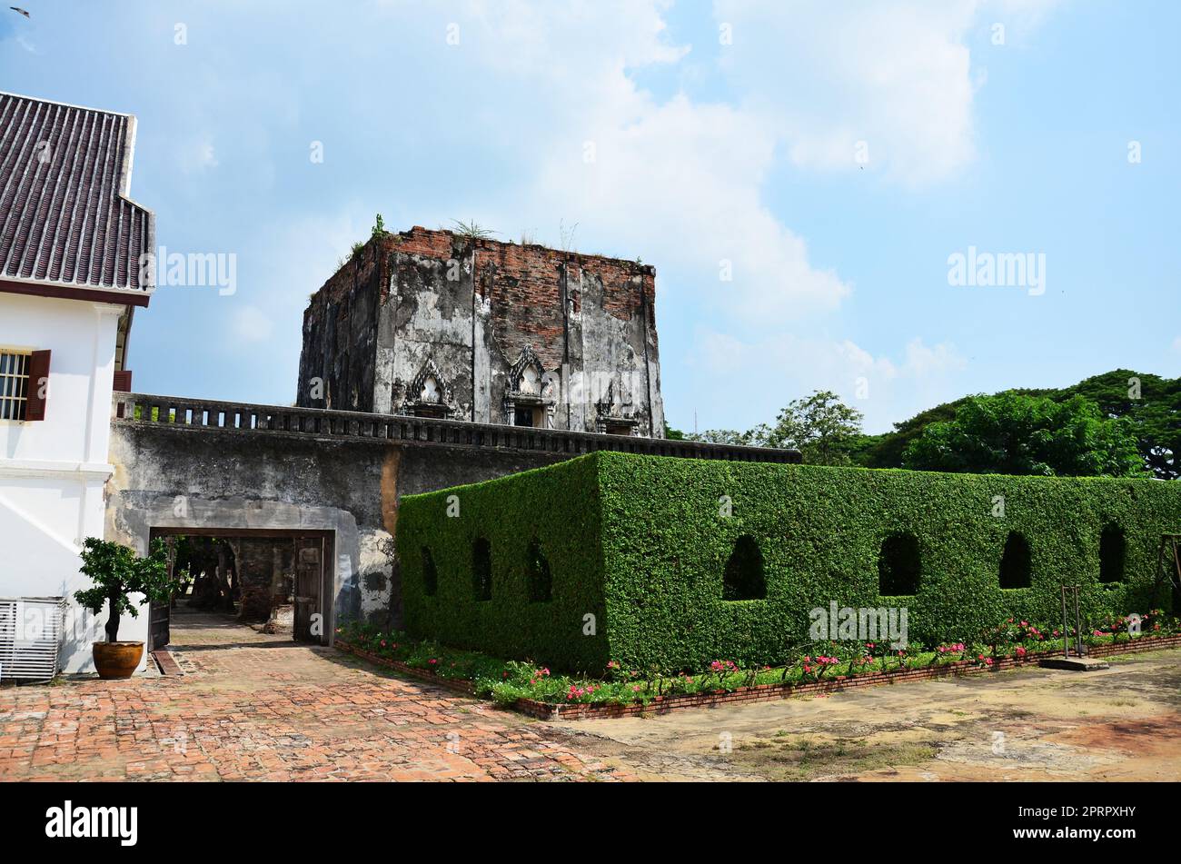 Ancient ruins buildings and antique architecture Dusit Sawan Thanya ...