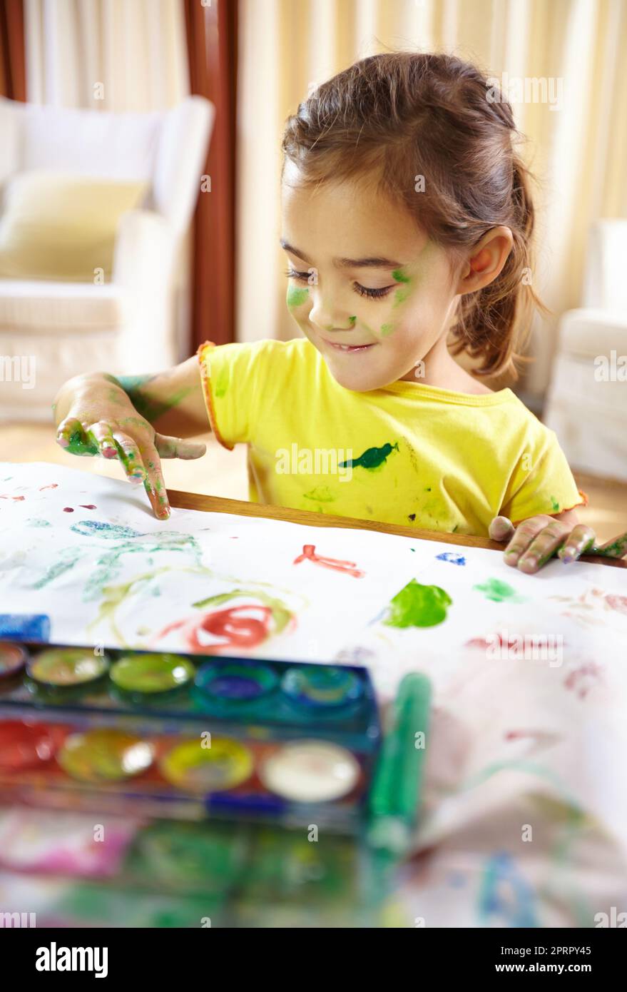 Kids at home making a mess hi-res stock photography and images - Alamy