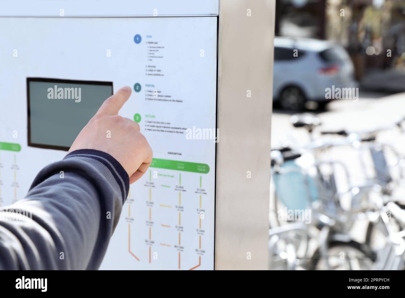 Self service bike rental service hi-res stock photography and images ...