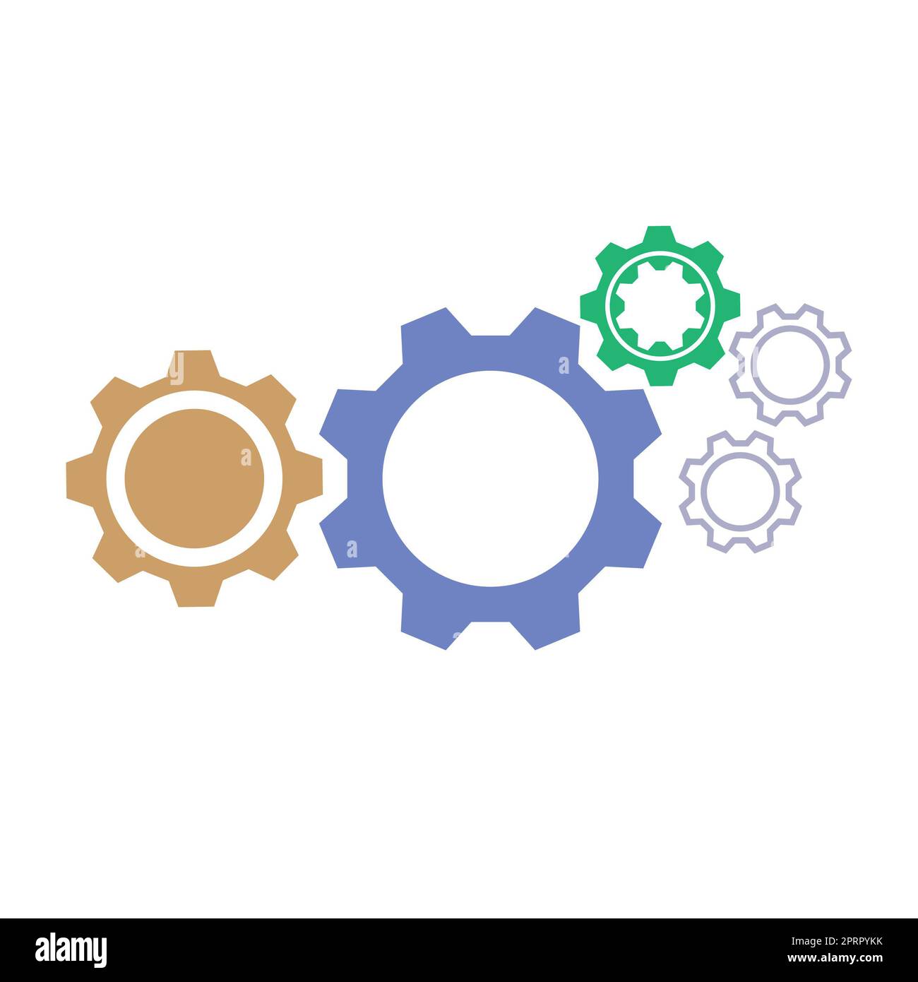 Gear icon template color editable. Gear symbol vector sign isolated on ...