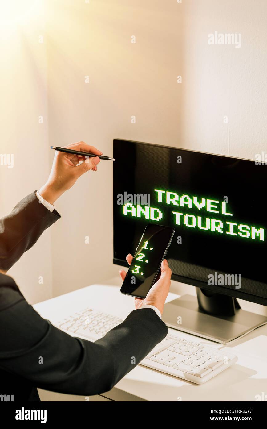 Text caption presenting Travel And TourismTemporary Movement of People ...