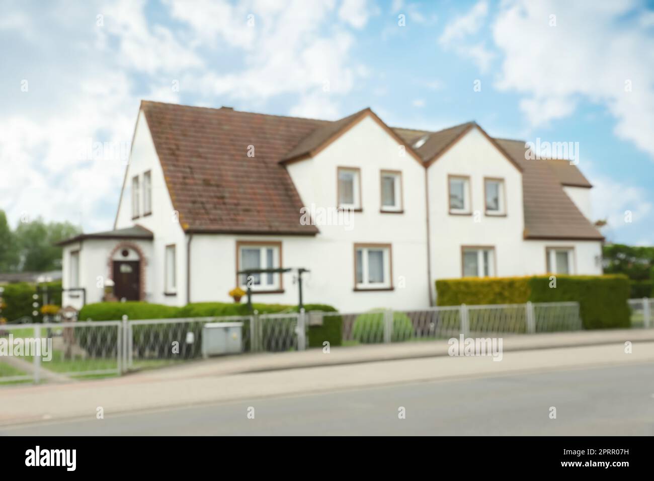 Suburb suburban street view architecture architectural hi-res stock ...