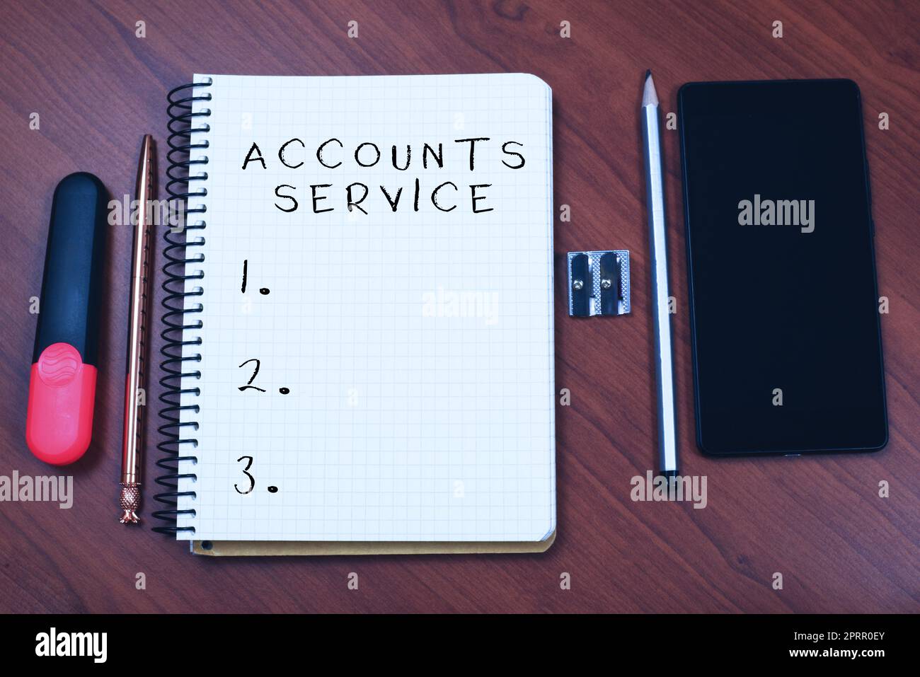 Handwriting Text Accounts Serviceaccessing List Of User Profiles And Information Linked