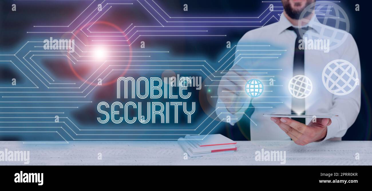 Conceptual display Mobile SecurityProtection of mobile phone from ...