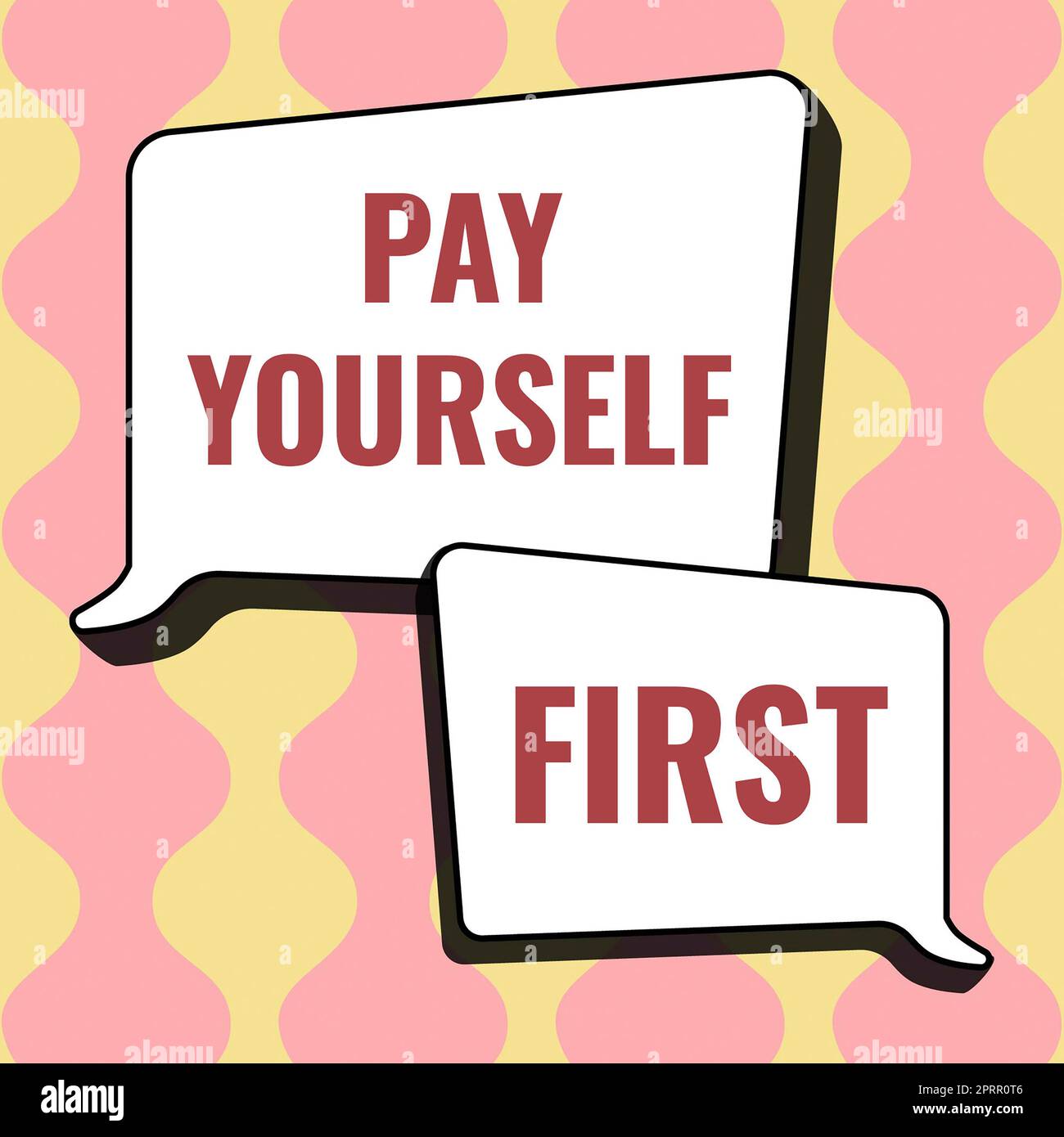 Conceptual caption Pay Yourself First. Business concept Saving for ...