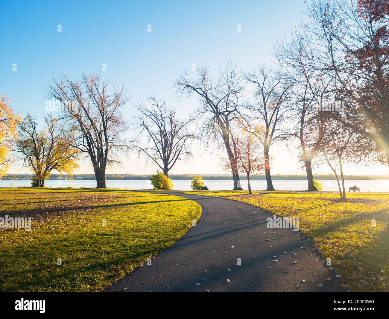 Afternoon Landscape View Onondaga Lake Park in Syracuse, New York ...