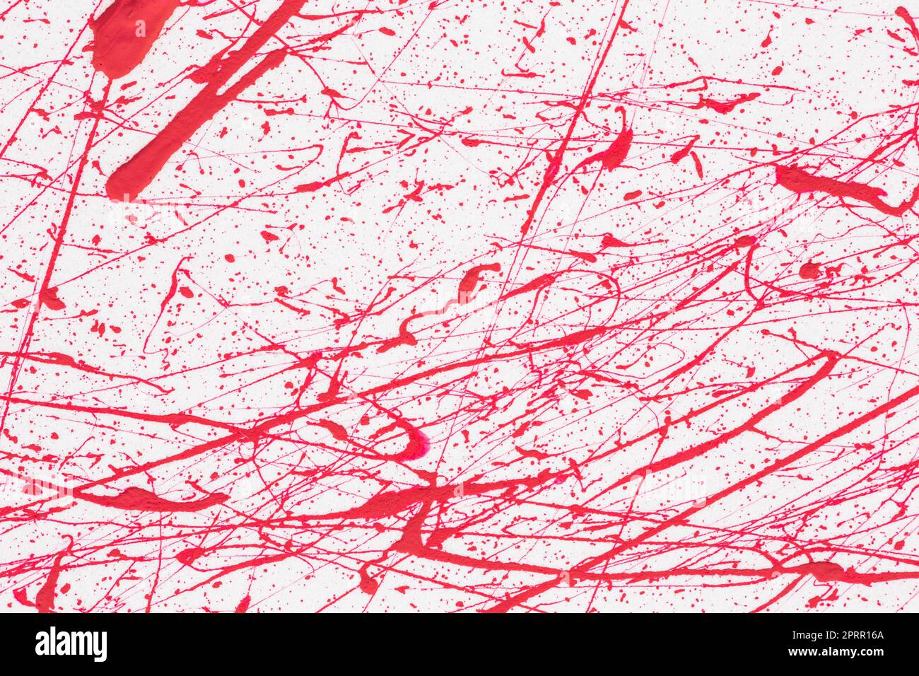 acrylic orange red paint texture background hand made brush on paper ...