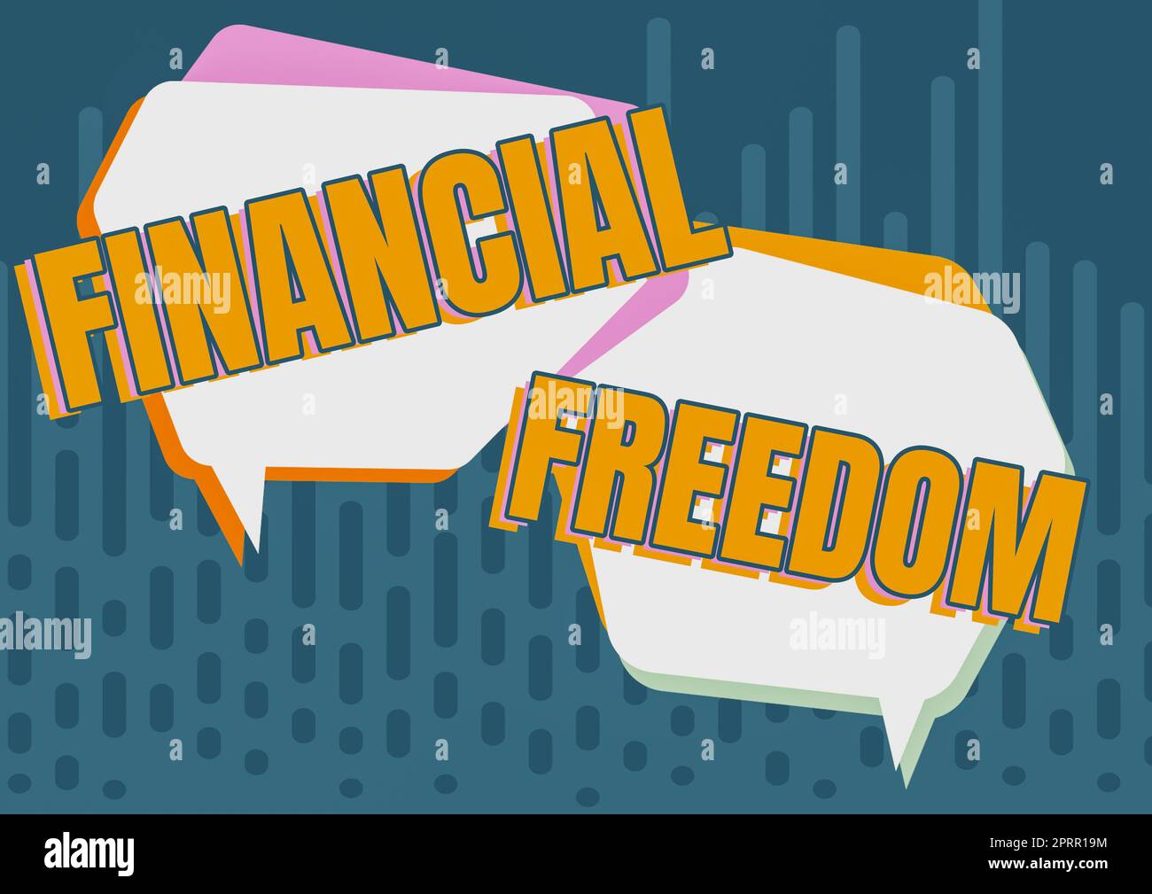 Conceptual display Financial FreedomHaving money Free from worry when ...