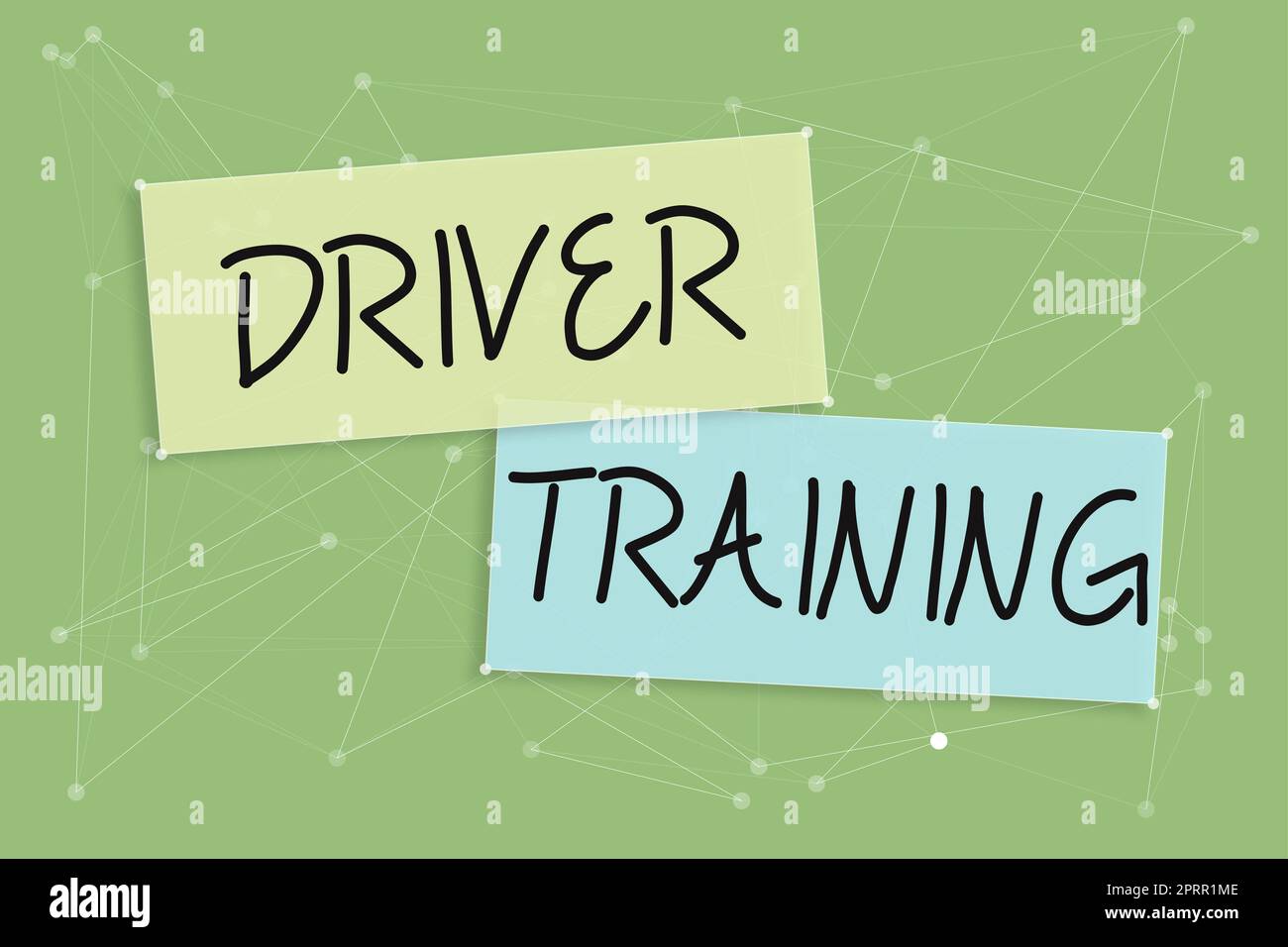 Handwriting text Driver Trainingprepares a new driver to obtain a ...