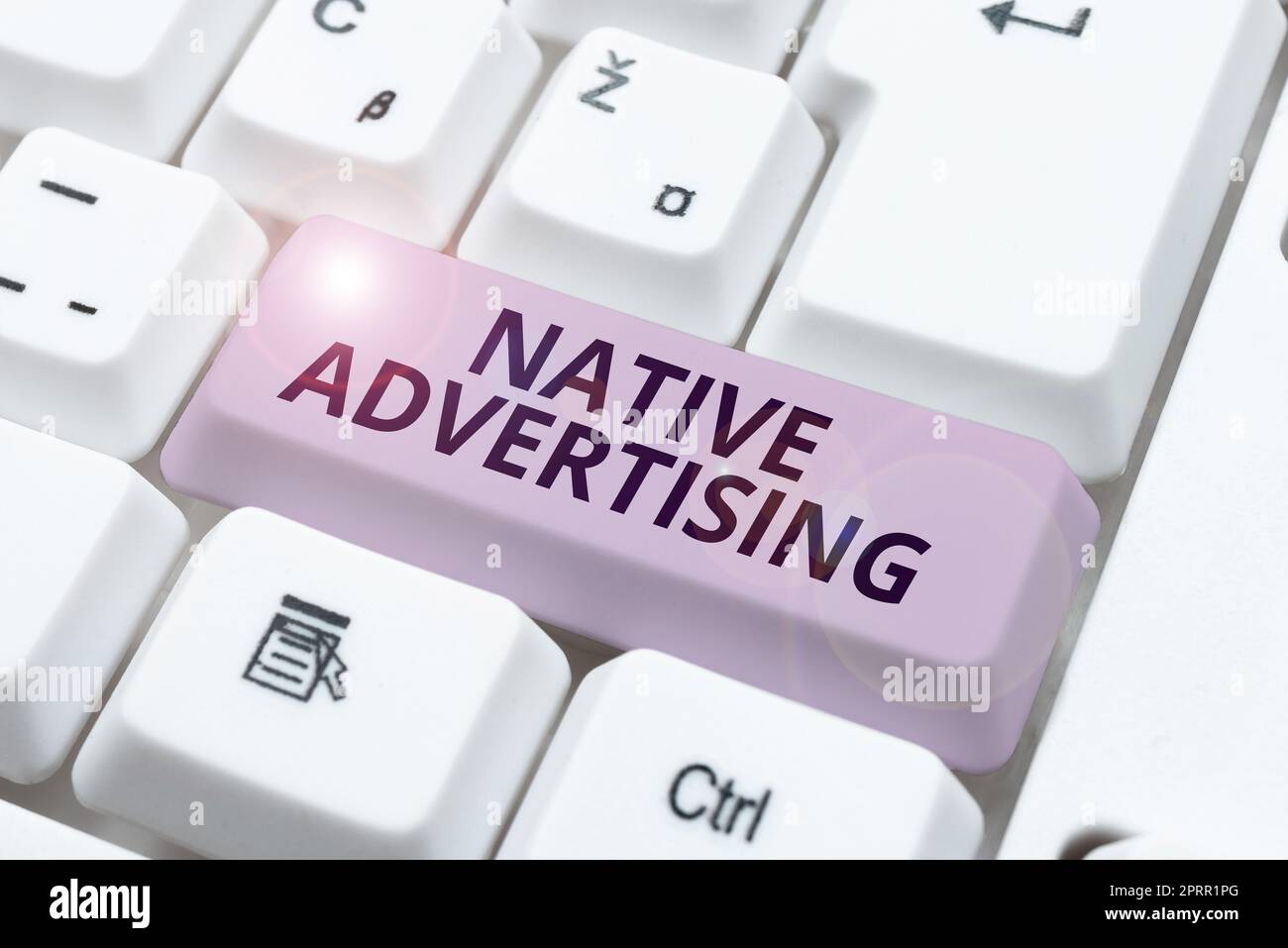 Handwriting text Native AdvertisingOnline Paid Ads Match the Form ...