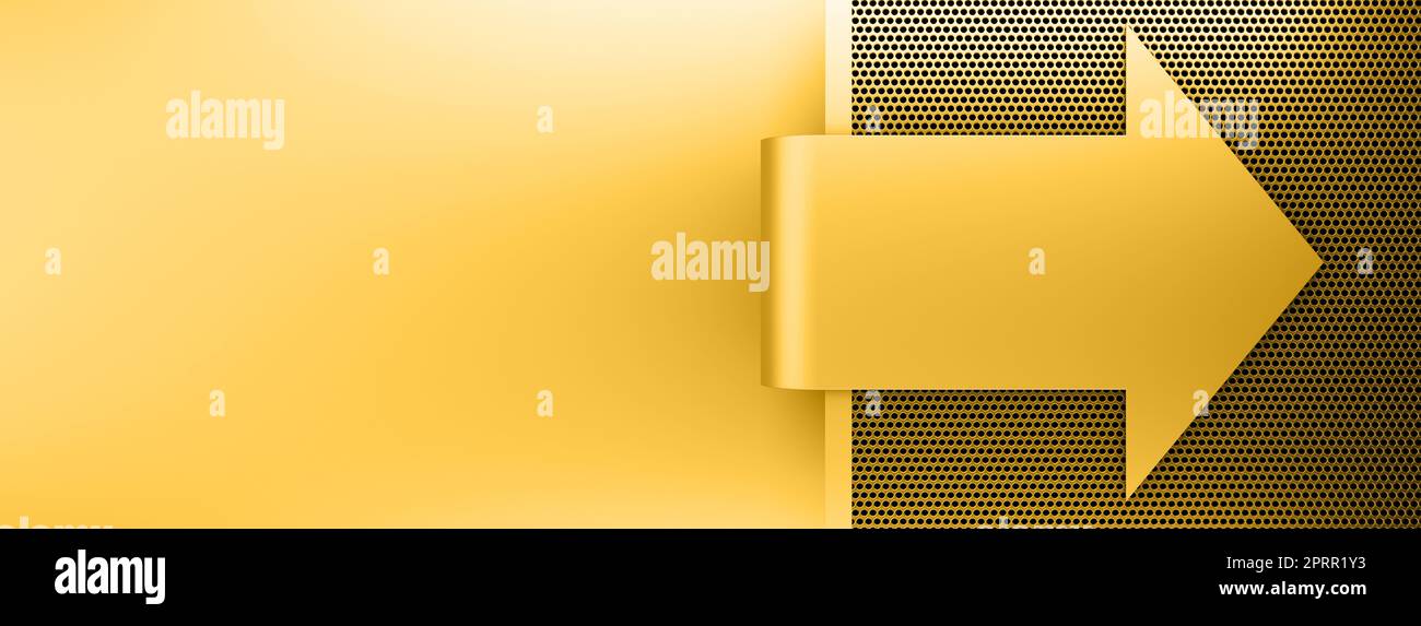 Gold metal sign background and stainless steel texture. 3d rendering ...