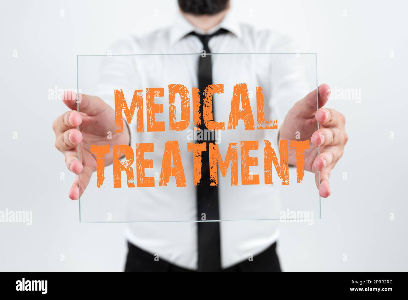 Hand writing sign Medical TreatmentManagement and care of a patient to ...