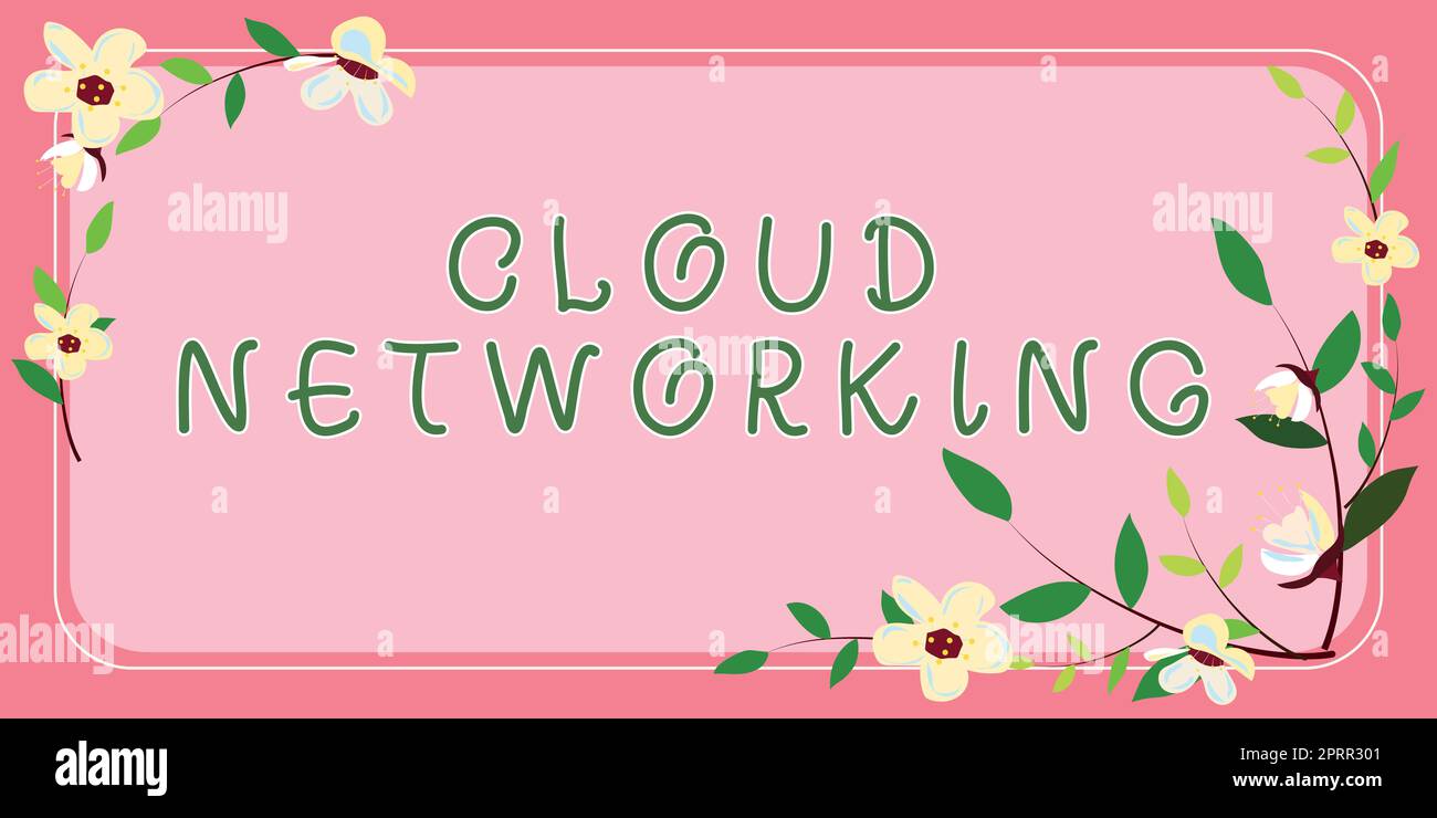 Writing displaying text Cloud Networkingis term describing access of ...