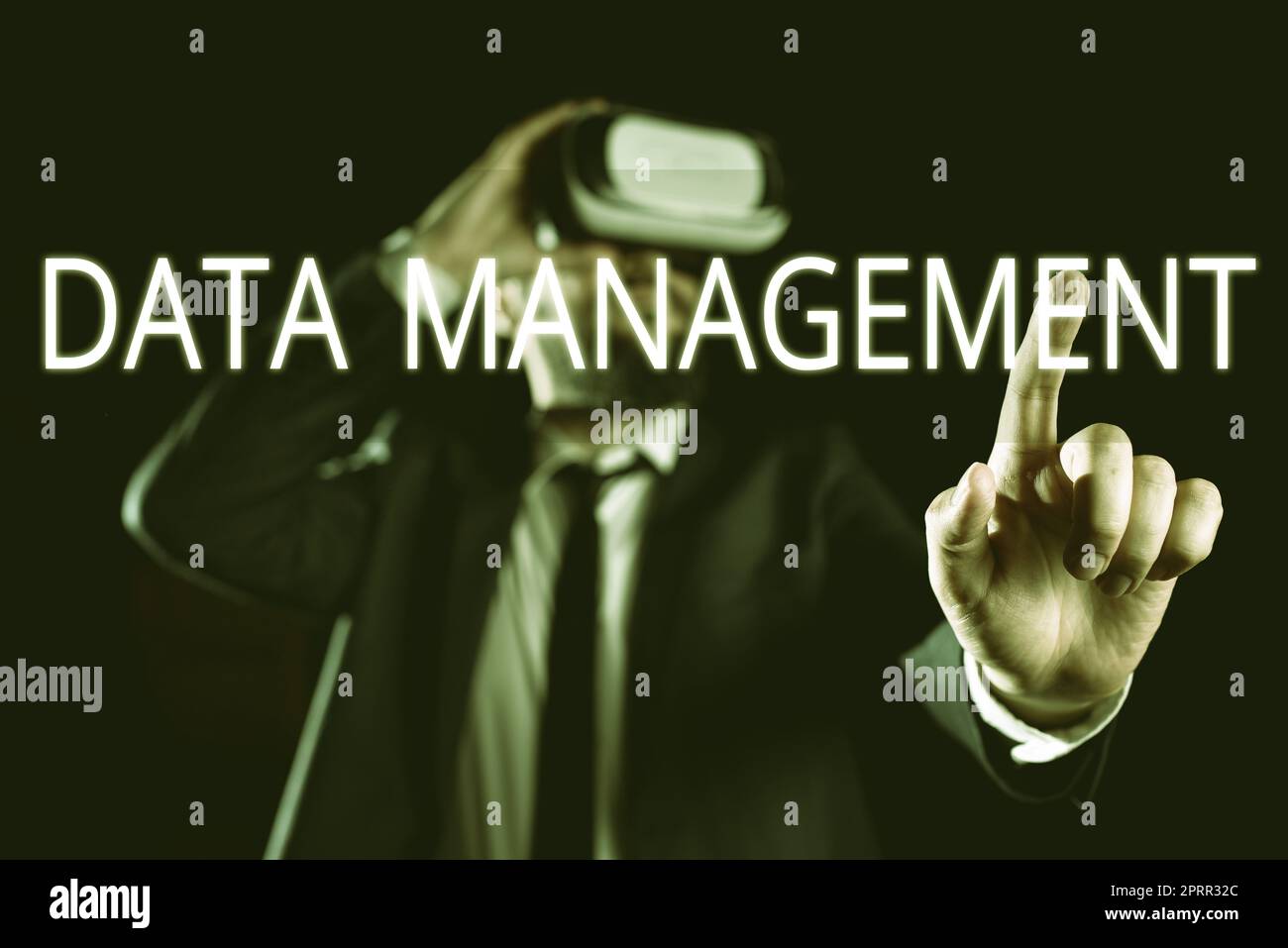 Hand writing sign Data ManagementThe practice of organizing and ...