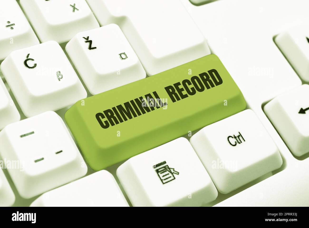 Sign displaying Criminal Recordprofile of a person criminal history ...
