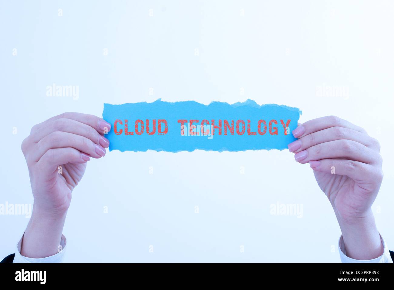 Inspiration showing sign Cloud Technologystoring and accessing data and programs over Internet ...