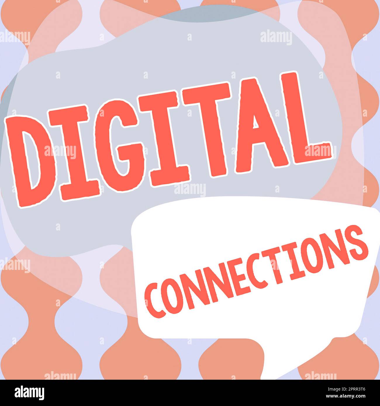 Sign displaying Digital Connections, Word Written on virtual network ...