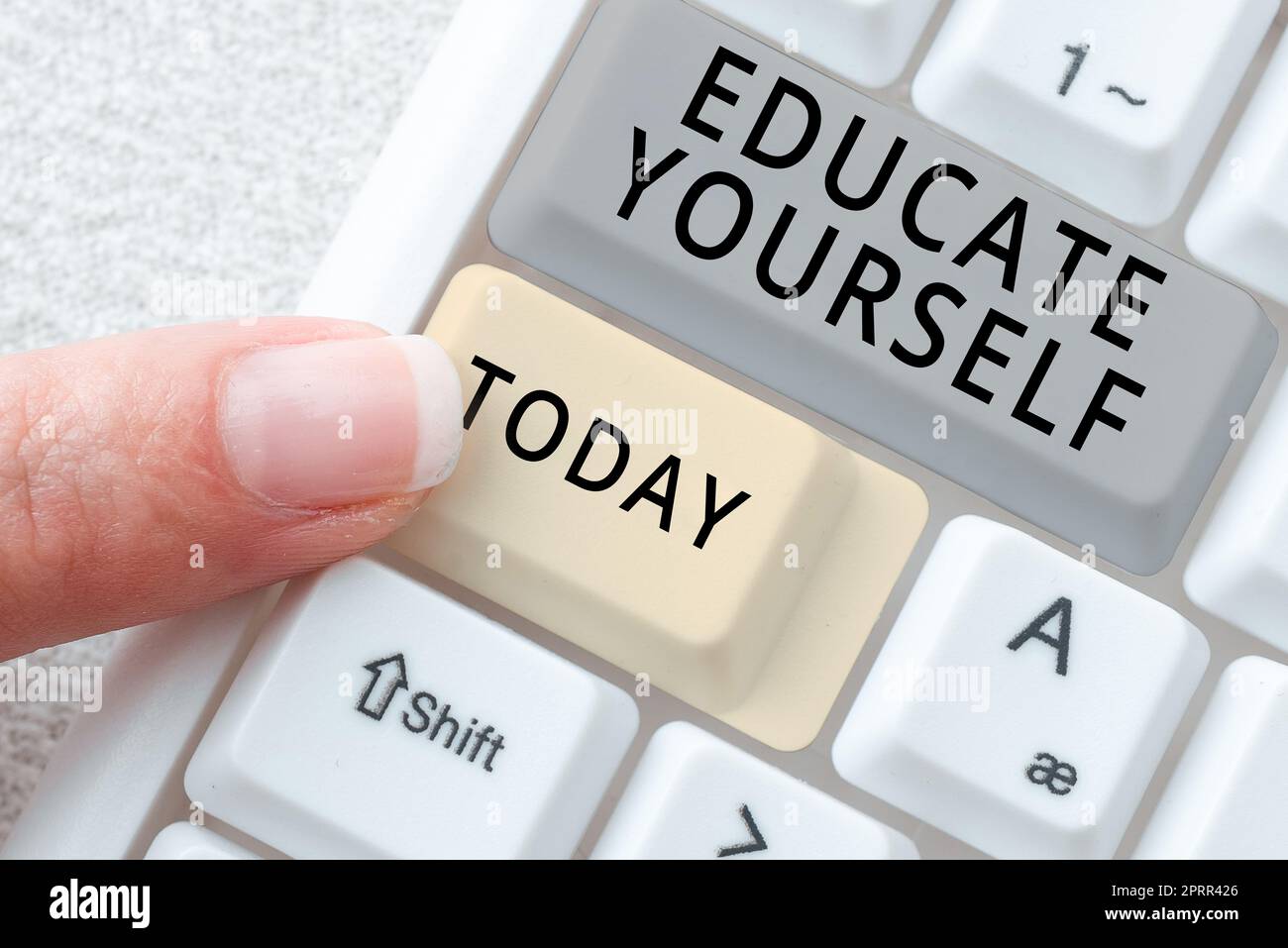 Text caption presenting Educate Yourself, Internet Concept producing ...