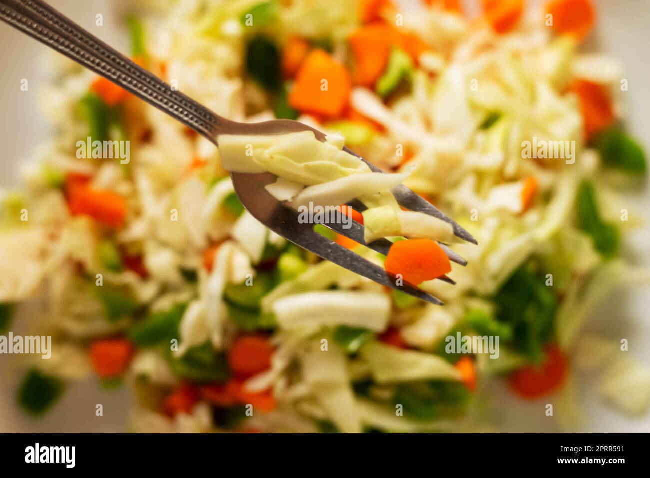 Fresh green mixed salad. Healthy and vegetarian food style Stock Photo ...