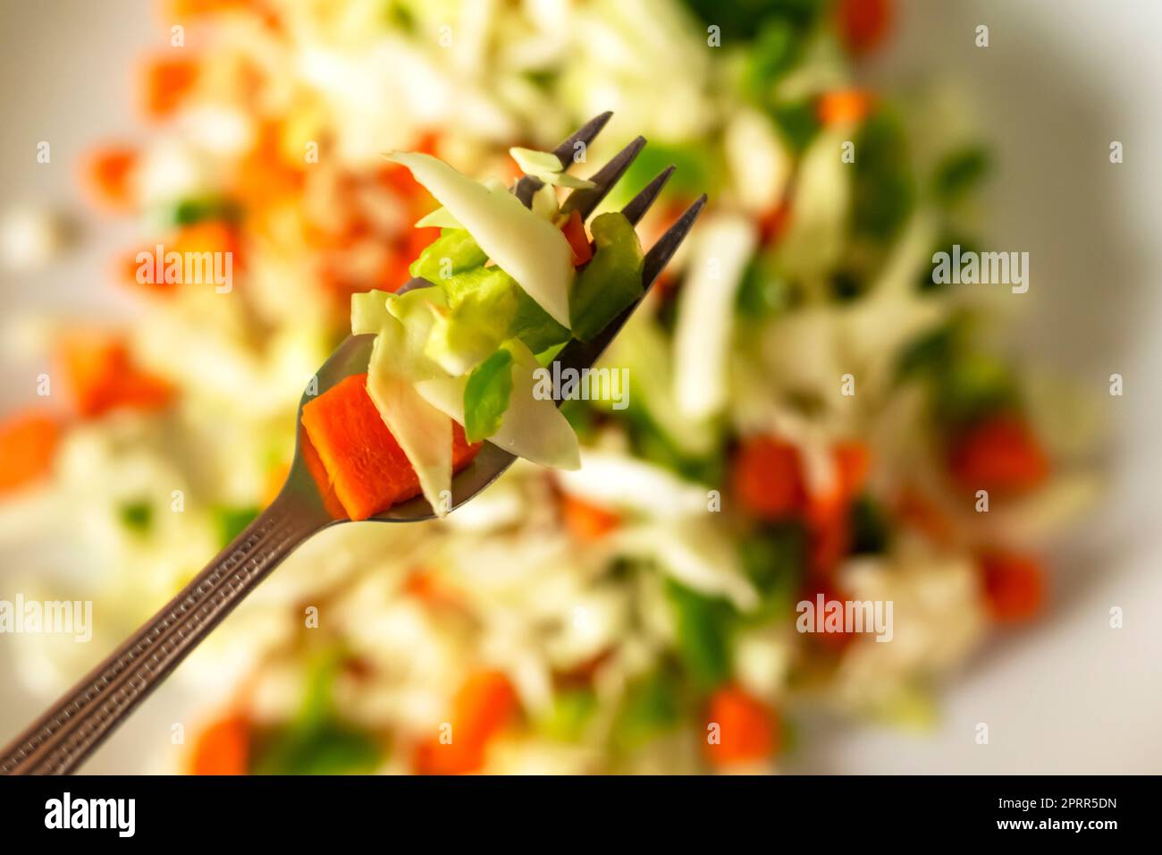 Fresh green mixed salad. Healthy and vegetarian food style Stock Photo ...