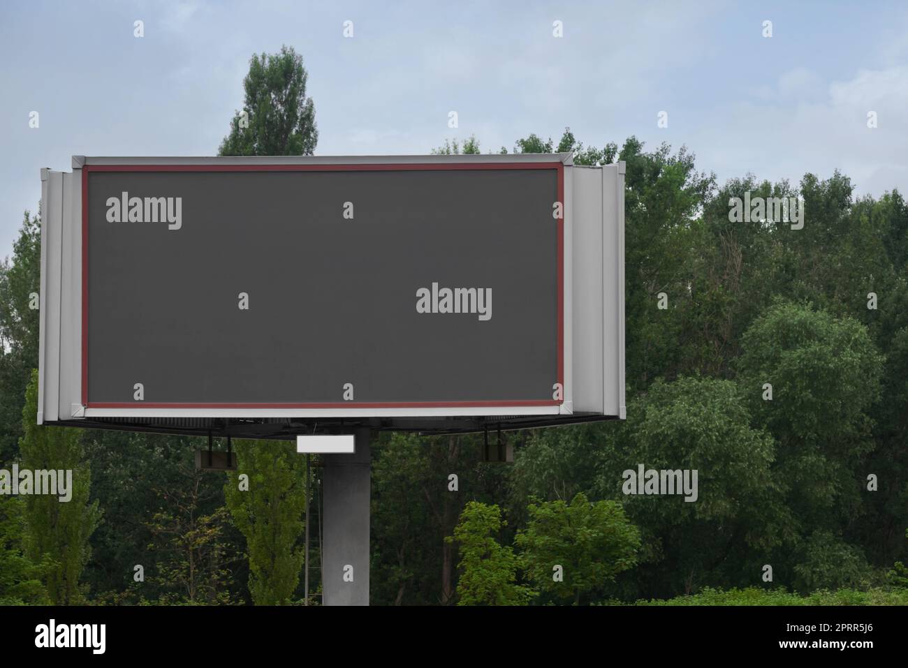 Blank advertising board outdoors. Mockup for design Stock Photo - Alamy