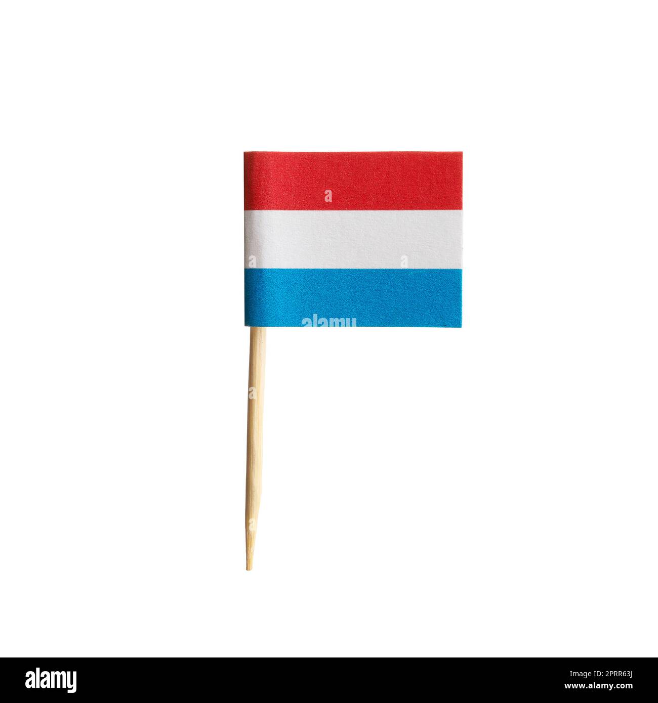 Small paper flag of Netherlands isolated on white Stock Photo - Alamy