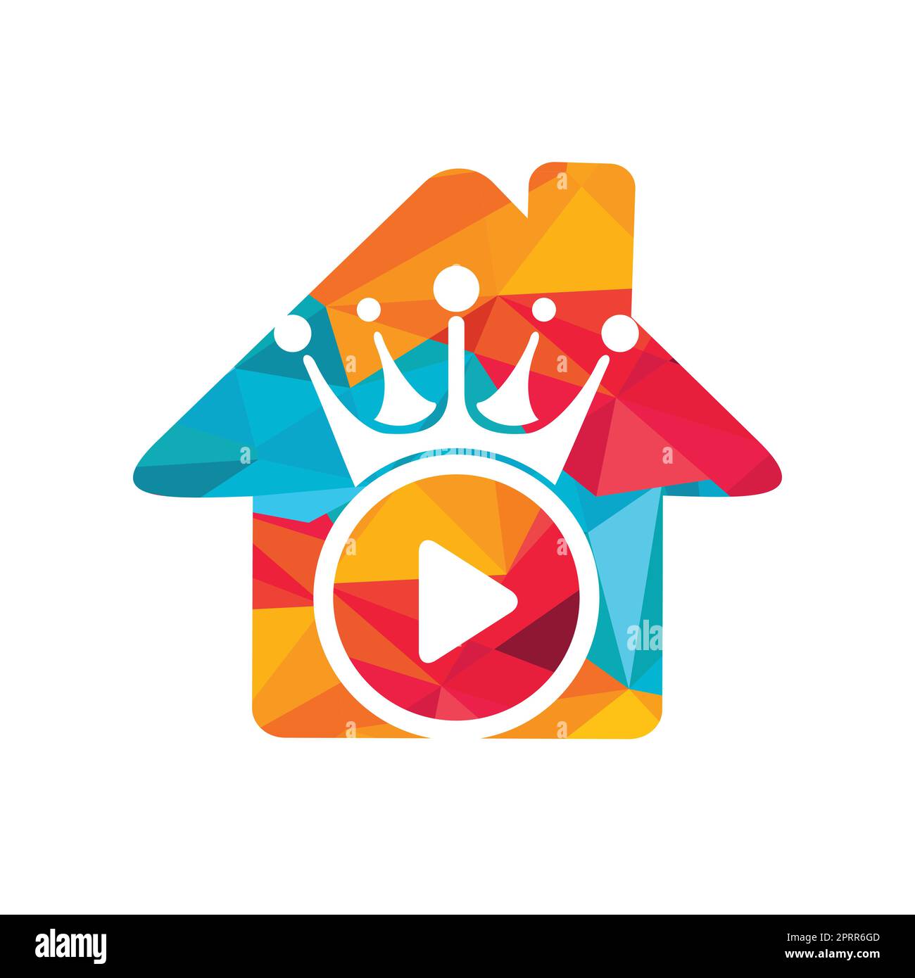 King Video vector logo design template. Royal film logo design vector ...