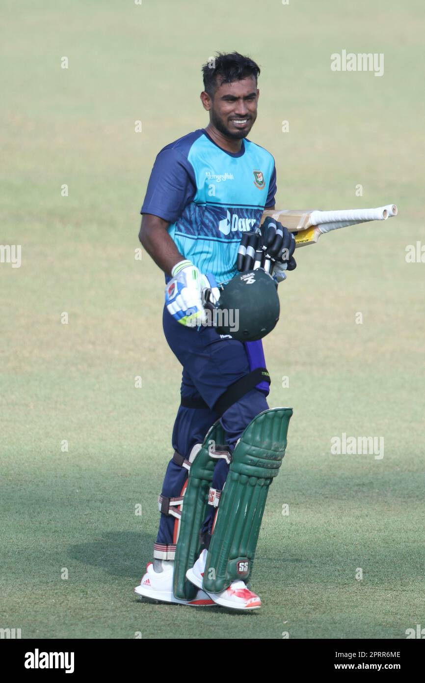 Munim Shahria during the Bangladesh National Cricket Team attends ...