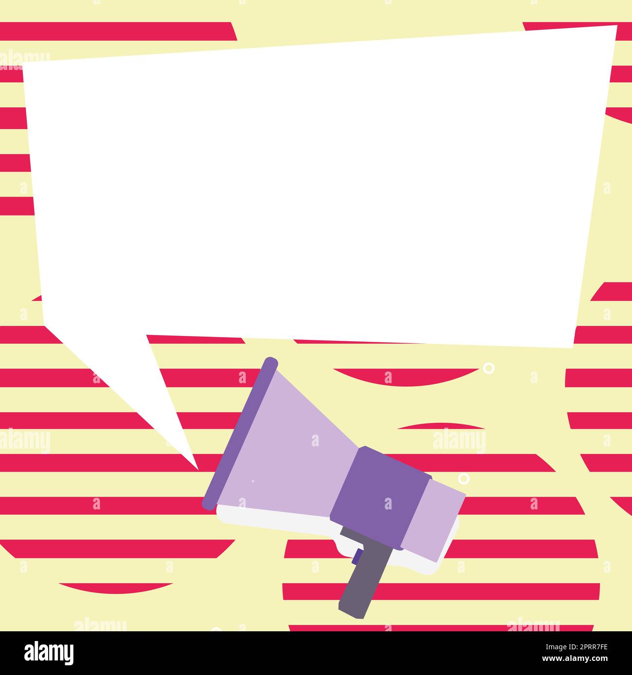 Illustration Of A Megaphone Promoting Advertisement To Social Media ...