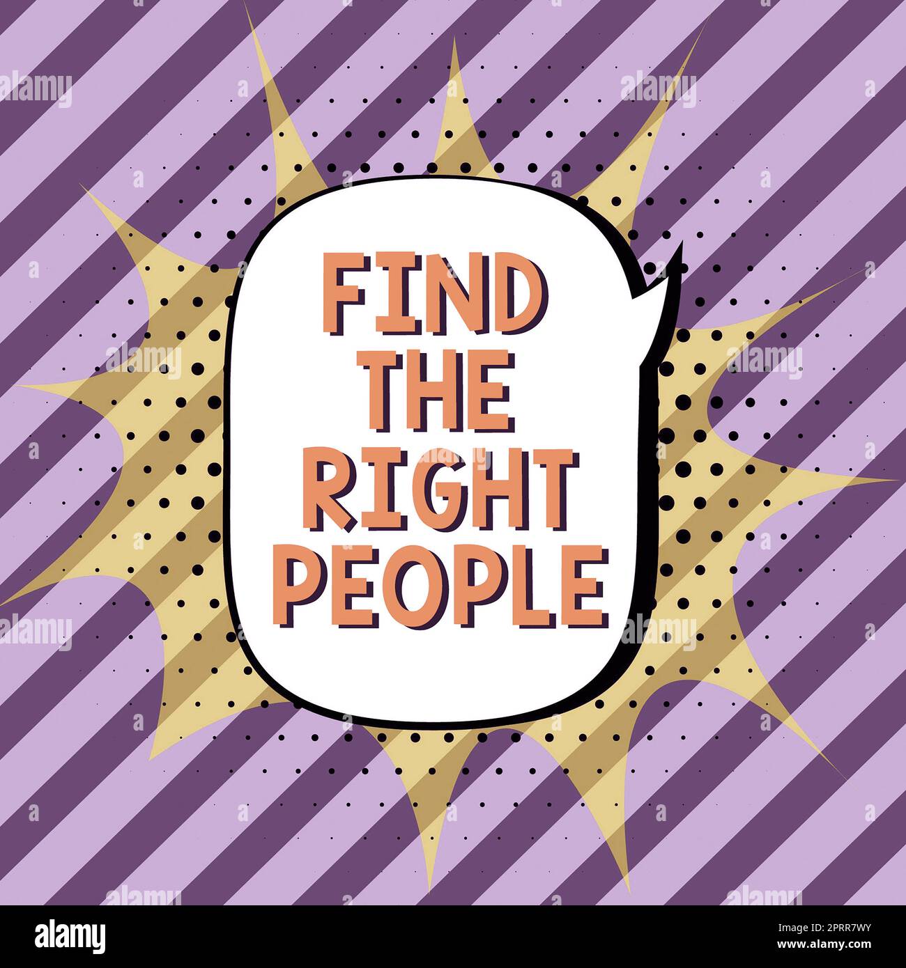 Text caption presenting Find The Right People, Business concept look ...