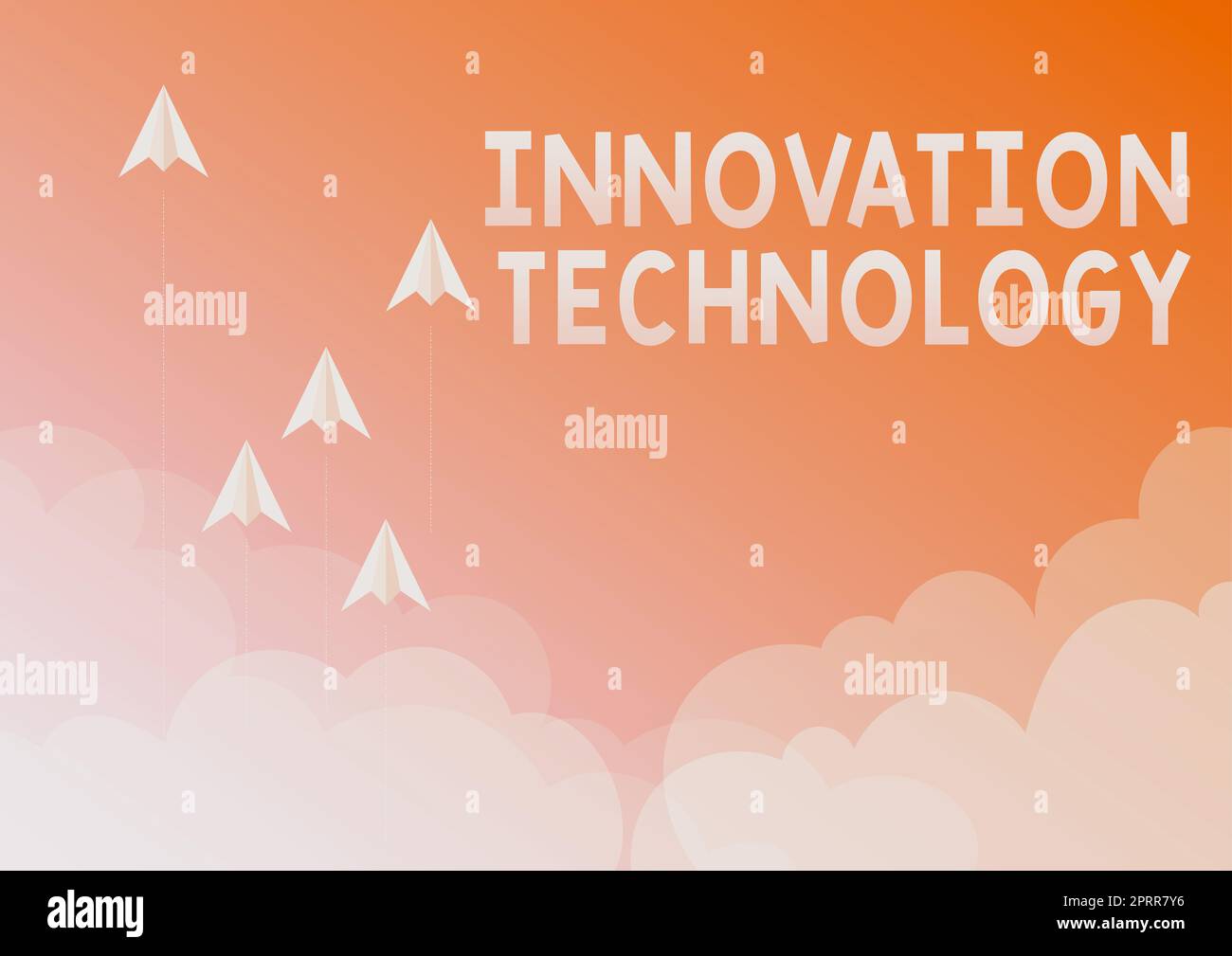 Text caption presenting Innovation Technology, Word Written on New Idea ...