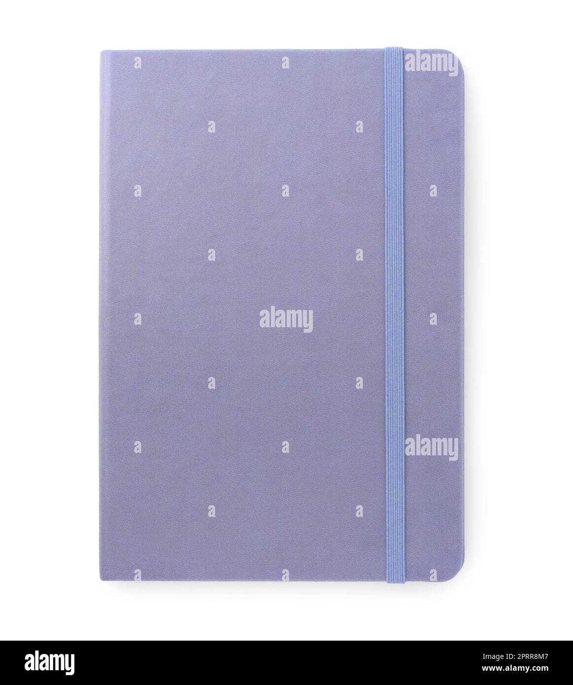 Light blue notebook isolated on white, top view Stock Photo - Alamy
