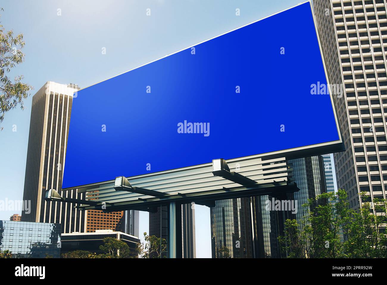 Advertising Outdoor Blank Billboard in the City Stock Photo - Alamy