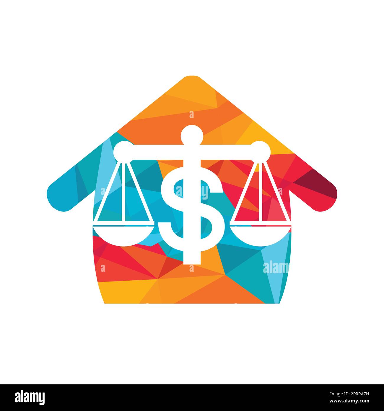 Money scale vector logo design. Dollar balance finance logo concept ...