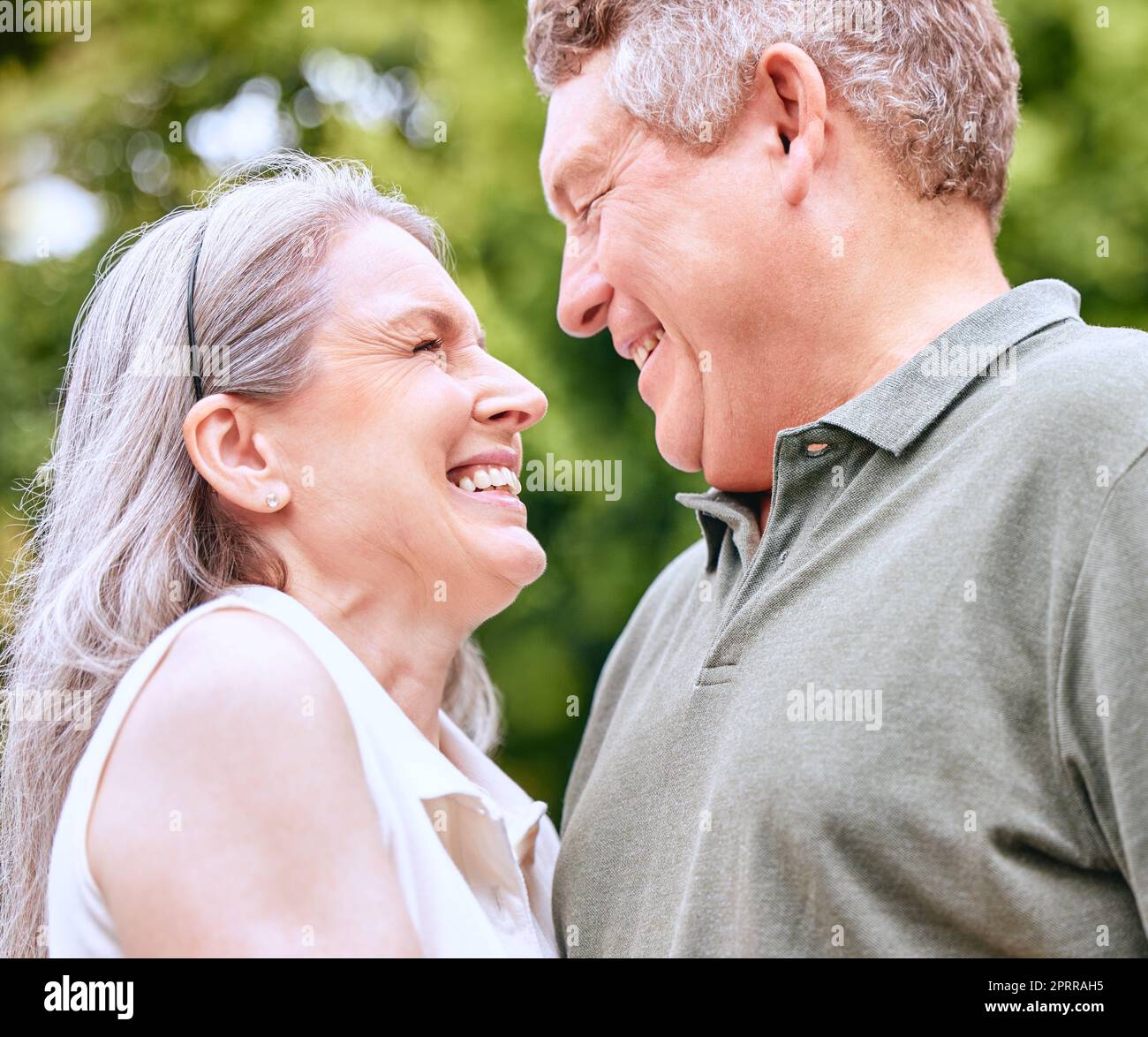 Senior, couple and love smile of marriage, retirement and care in ...