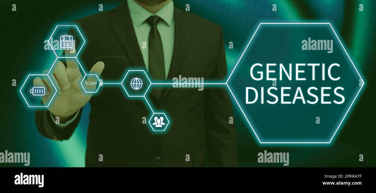 Conceptual display Genetic Diseases, Concept meaning ideas taught to ...