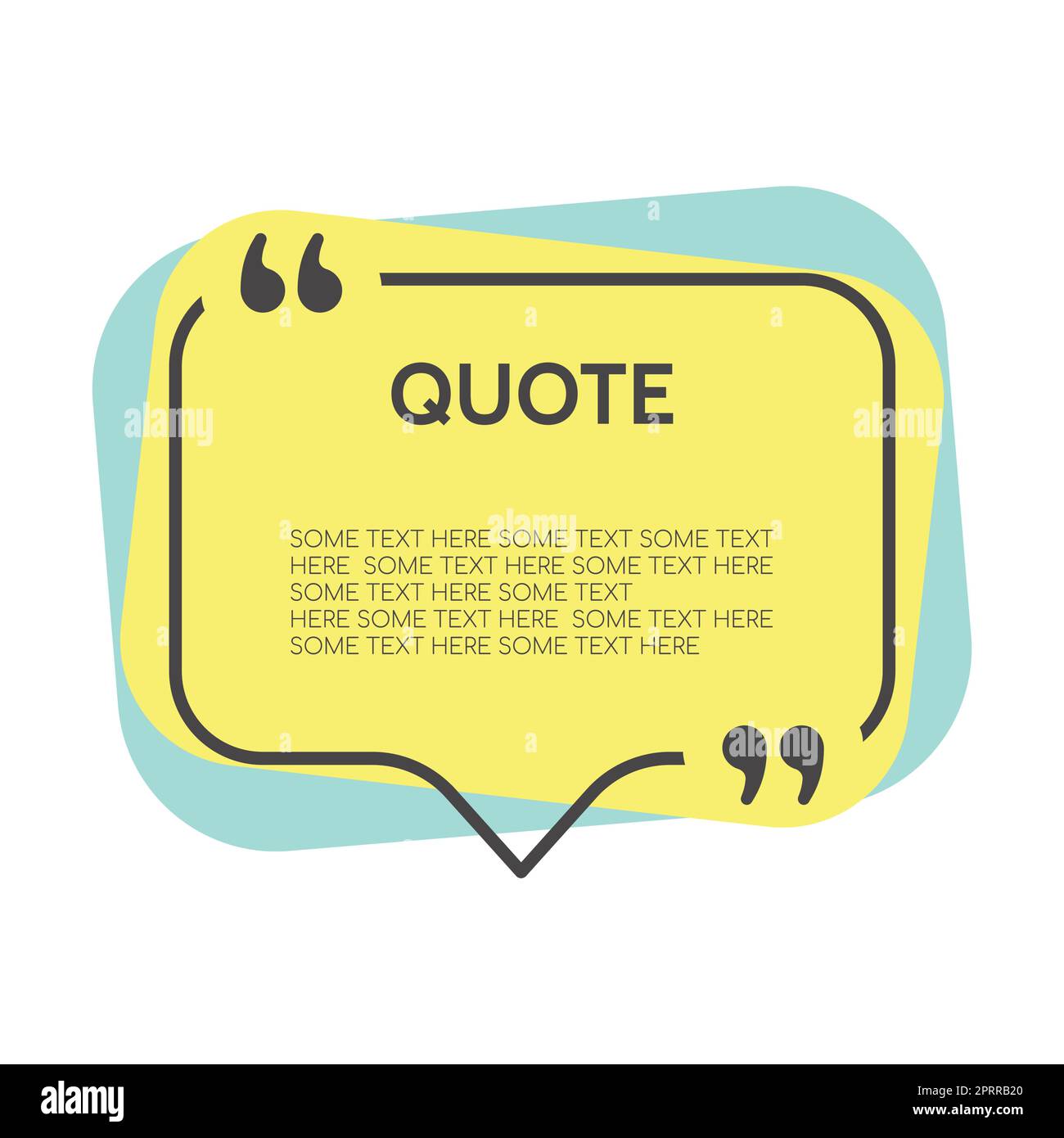 Quote frame border colorful vector Stock Vector Image & Art - Alamy