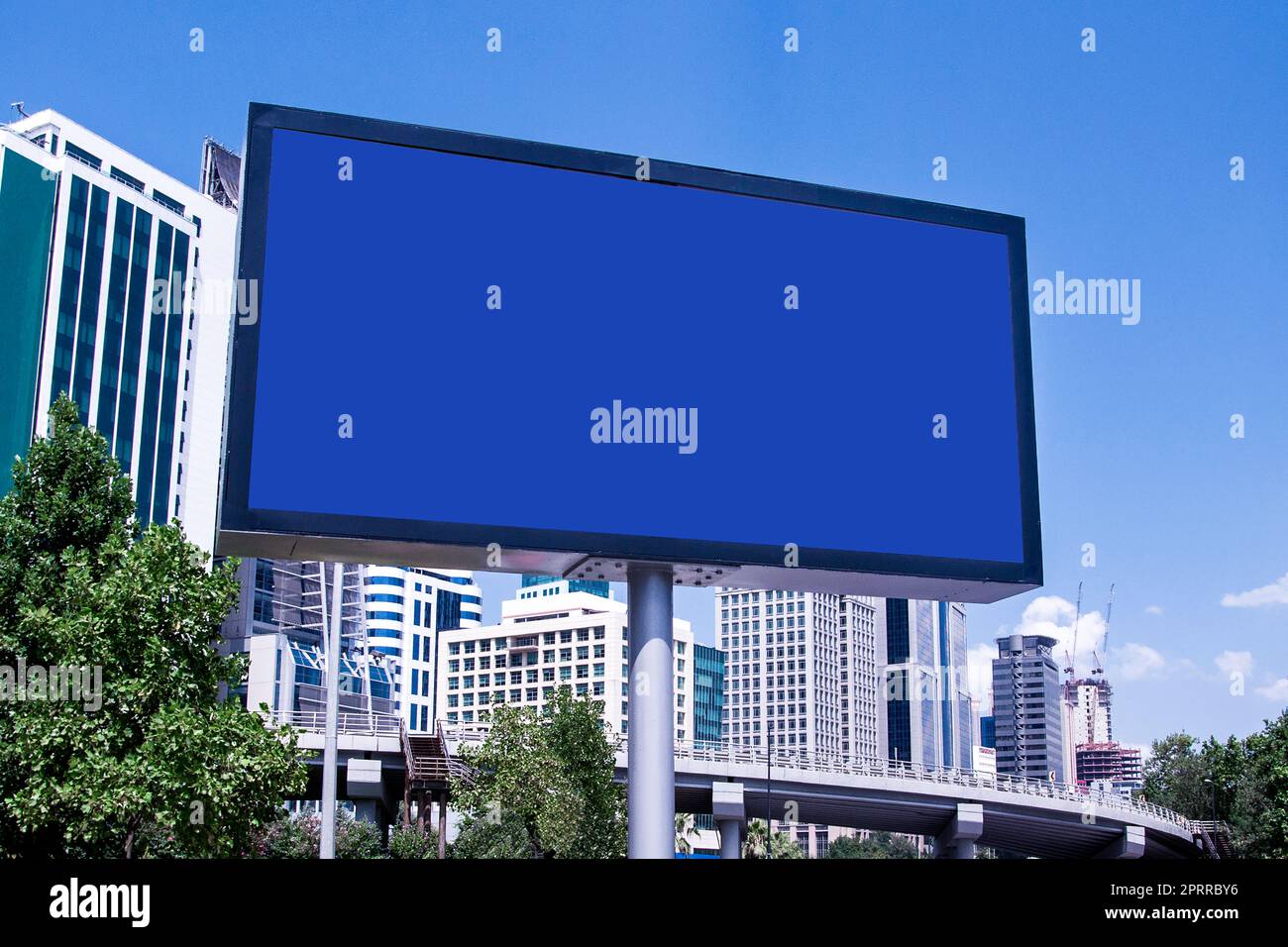 Advertising Outdoor Blank Billboard in the City Stock Photo - Alamy