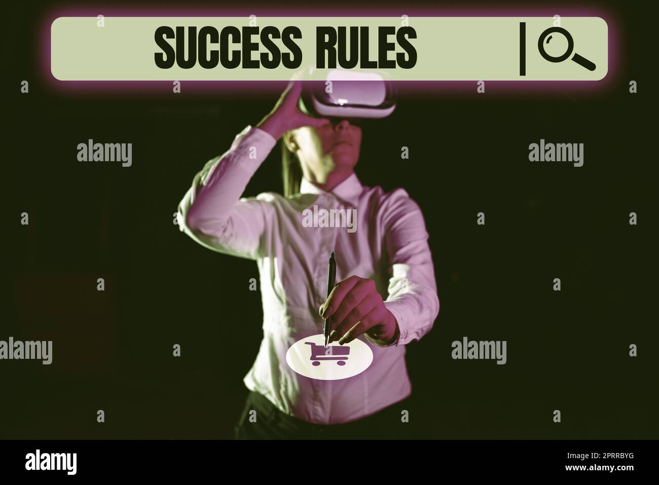 Text sign showing Success Rules, Conceptual photo provides guidance the bosses needs to run the ...