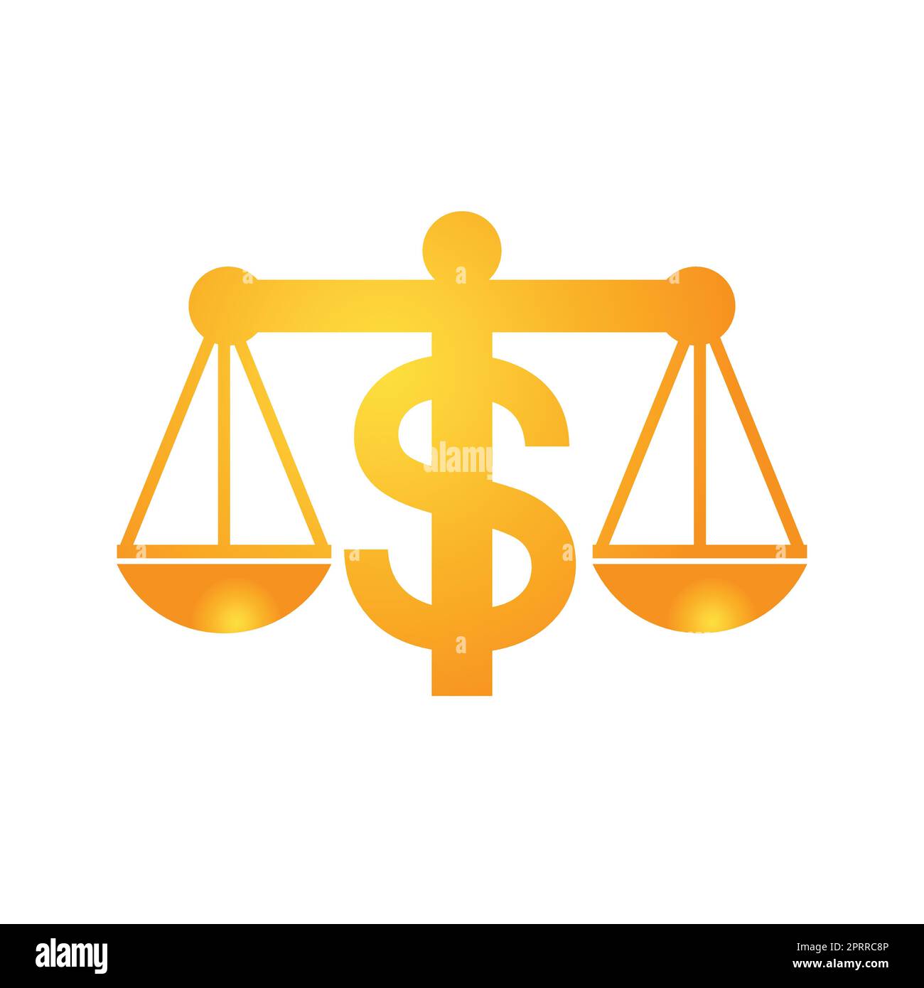 Money scale vector logo design. Dollar balance finance logo concept ...