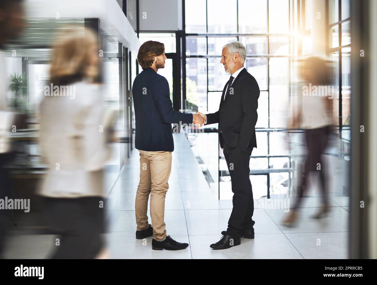 Theyre heading in the direction of success together. two businessmen ...